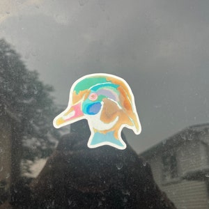 Im Fast as F Boi Blue Wing Teal Duck Sticker - Etsy