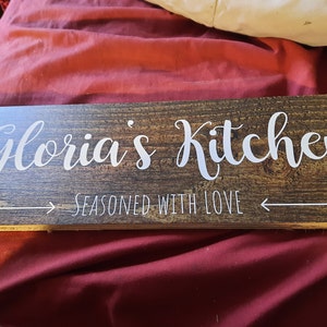 Personalized Kitchen Sign Custom Kitchen Sign Wood Sign for - Etsy