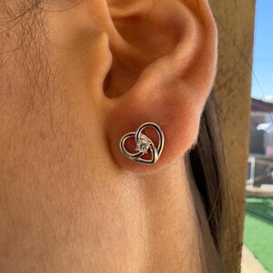 Interlocking Hearts Ring,heart Ring,18k Gold,sterling Silver,love Jewelry,minimalist Ring,gift ...