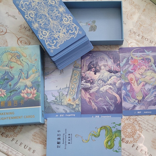 The Sage Rabbit Tarot 78 Cards Unique Asian Art Indie Deck for Beginner ...