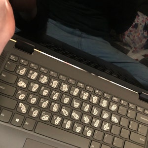 37 ASL Alphabet Keyboard Stickers Sign Language Stickers - Etsy