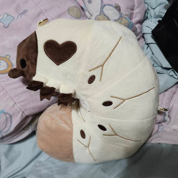 Beetle Grub Plush Bag - Insect Invertebrate Worm Maggot Larvae Invert ...