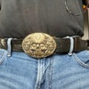 Santa Muerte Belt Buckle, Skull El Día De Muertos, the Day of the Dead ...