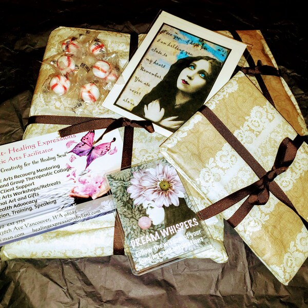 EMPOWERED Original Mini Collage Art Trading Card Atc Altered Recovery ...