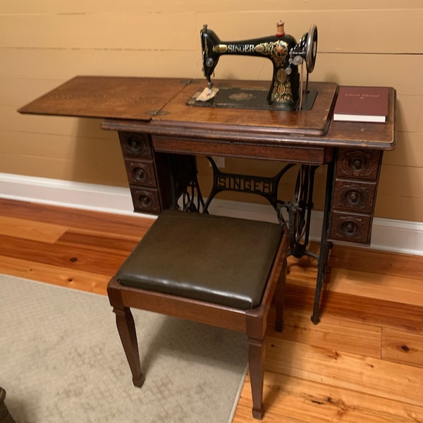 Vintage Pfaff Model 11 Treadle Sewing Machine , Attachment’s , Manuals ...