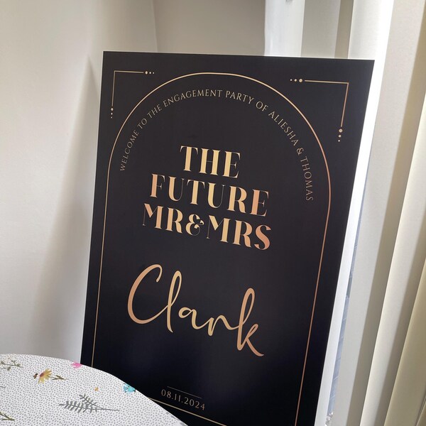 MINIMALIST Arch Wedding Welcome Sign, A1 or A2, Simple Welcome Sign ...