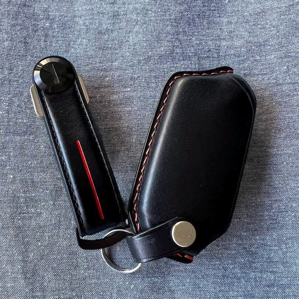 Hand Stitched Leather Key Fob Cover: Kia Forte Niro Seltos Sorento Soul ...