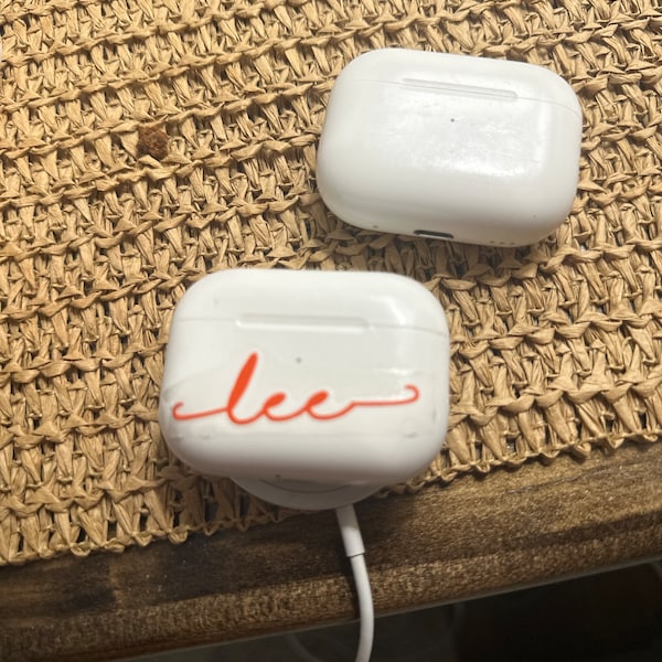Airpods Sticker Airpods Decal Name for Airpods Custom Airpods Vinyl ...