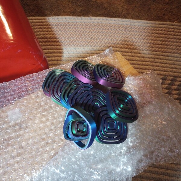 3d Printed Spiral Vortex Fidget Cone Hands on (ice Pop Frost Blue) - Etsy