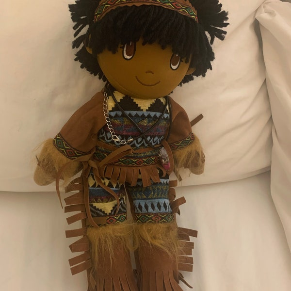 14" Native American Indian Plush Rag Doll -DF14003 Nizhoni - Etsy