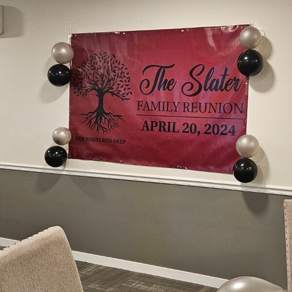 Family Reunion Banner // Custom Vinyl Banner // Next Day Printing ...