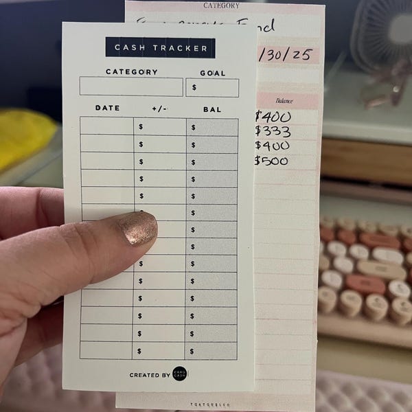 Minimalistic Cash Trackers - Printable PDF Downloadable - Minimal ...