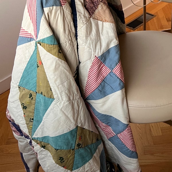 Vintage Patchwork Quilt Handmade Oversized Bog Coat Zero Waste - Etsy