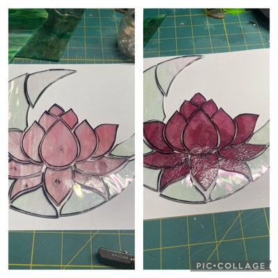 Rose Pattern Stained Glass Pattern DIY Stained Glass Pattern - Etsy