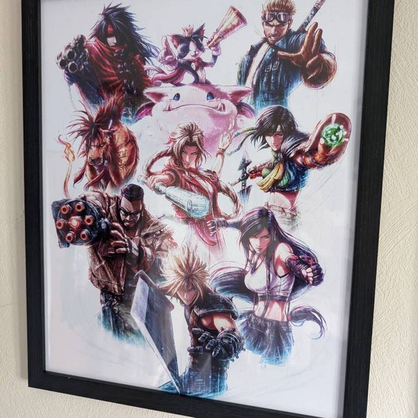 Final Fantasy VII- Limited Edition Fine Art Sketch Print -FF7 Poster ...