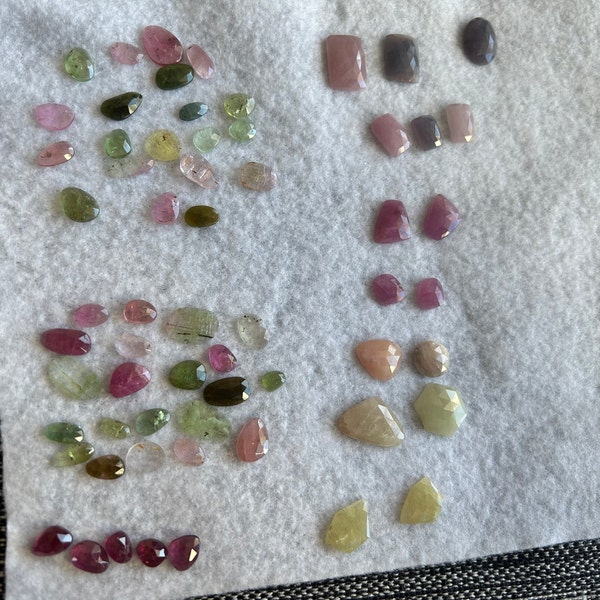 NATURAL RED Ruby Rose Cut One Side Faceted Cut, Rose Cut Fancy Shape ...