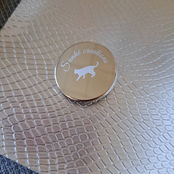 Metal "handmade" Bag Purse Labels, Rectangle/oval Multiple Colors ...