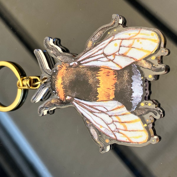 Fluffy Bumblebee Friend Keyrings (100% Recycled) | Realistic ...