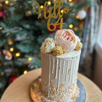 Personalized Happy Birthday Cake Topper Personalized With Any Text Any ...