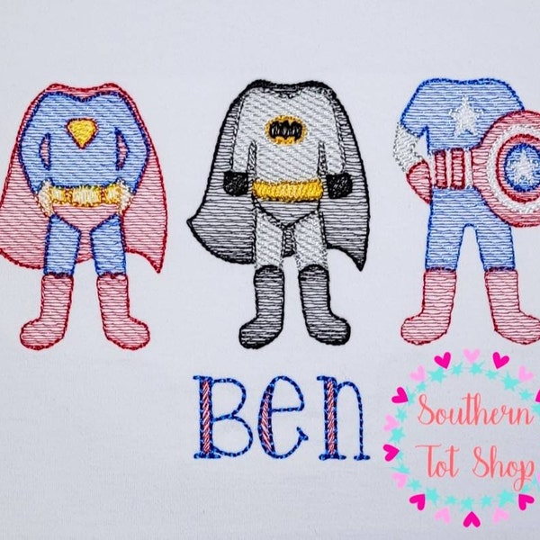 Boys Super Hero Embroidery Design, Superhero Embroidery Design, Super ...
