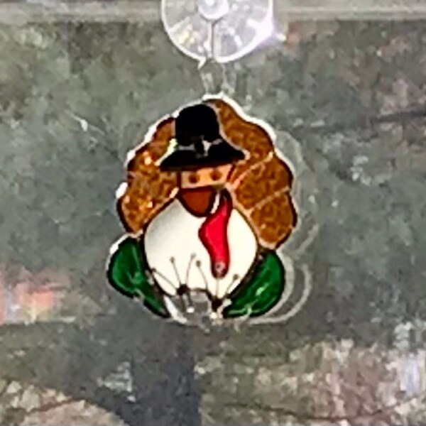 Turkey Mini Stained Glass Suncatcher/nightlight/ornament - Etsy