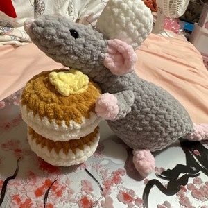 Chef Rat With Pancakes Crochet Plush Amigurumi - Etsy