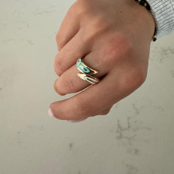 14K Solid Gold Turtle Ring • Solid Gold Sea Turtle Ring • Cute Turtle ...