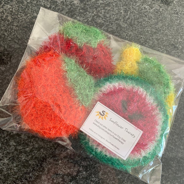 Crochet Pattern Lemon Scrubby, PDF Download, Double Layer Crochet ...