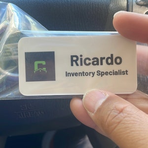 Uniform Name Badge for Work Pin Name Tag Military Police Fire Emergency ...