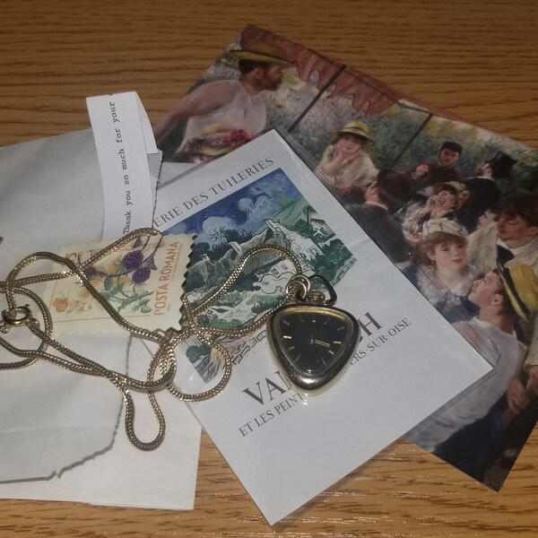 Vintage ITRACO Pocket Watch With Floral Design, Quartz Watch, Swiss ...