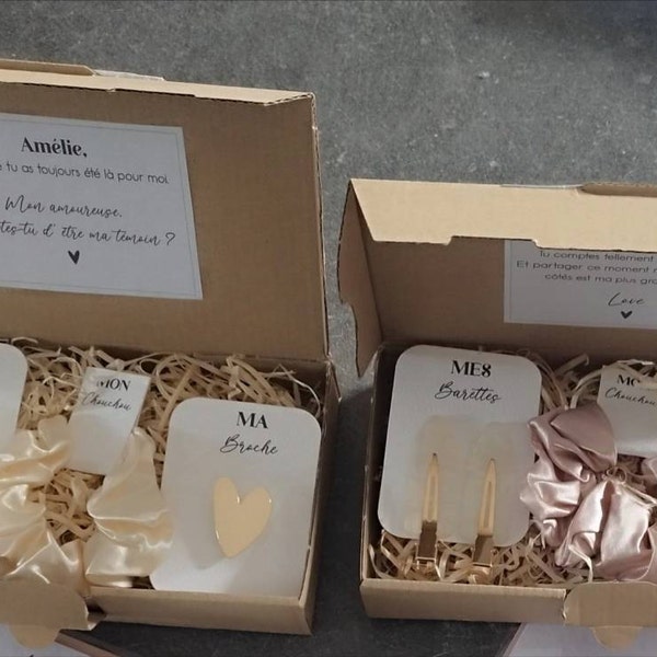 Broche coeur message personnalisé. Cadeaux d'invités pour mariage ...