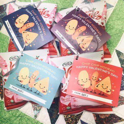 Chips Kids Valentine Printable Tags Chip Bag Valentines for School ...