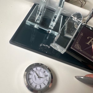 Vega Leather Desk Set With 9 Accessories Black Color - Etsy