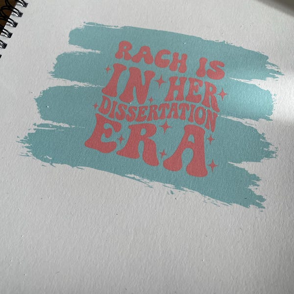 Printable Dissertation A4 Notebook | Dissertation Journal ...