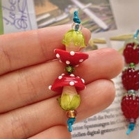 Muranoglas Collier Sommer Mohn Margeriten Marienkäfer - Etsy.de