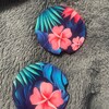Floral Car Coasters Spring and Summer Collection Car Coasters Set of 2 ...