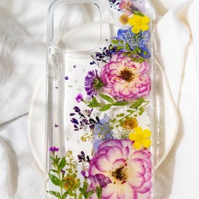 Pressed Flowers Pill Case Birth Control Pill Box Cute Pill Organize ...