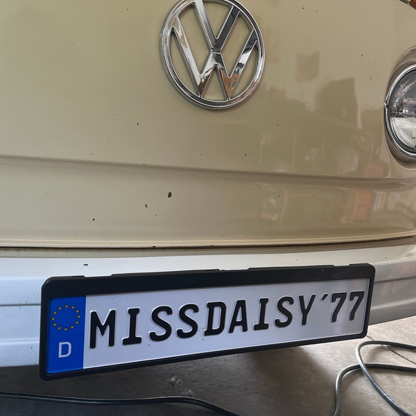 Custom European German License Plate - Etsy