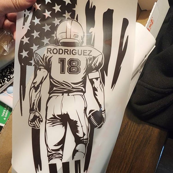 Football Ribbon Football Transfer Design DTF. Ready to Press, Heat ...