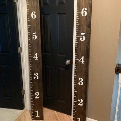 DIY Growth Chart Ruler Vinyl Decal Kit Traditional Style JUMBO s - Etsy