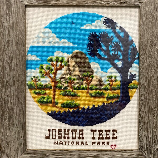 Joshua Tree National Park Cross Stitch Modern Cross Stitch Pattern ...