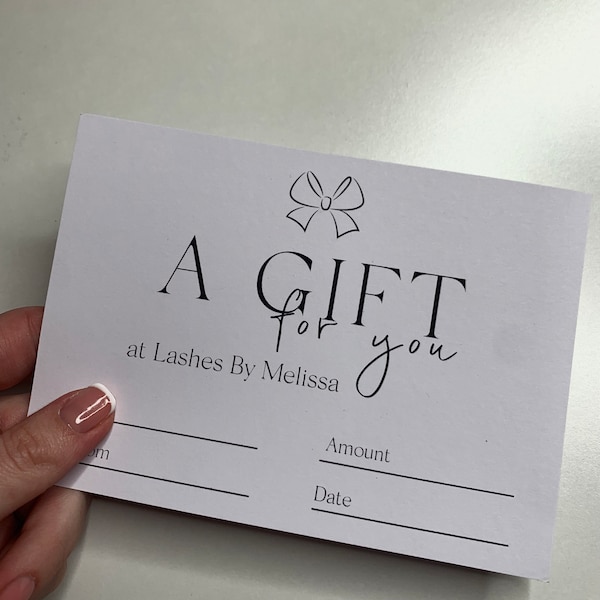 Personalised A6 Gift Vouchers | A6 Gift Certificates | Gift Vouchers ...