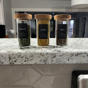 134 Minimalist White Pantry Labels. Preprinted Modern | Etsy