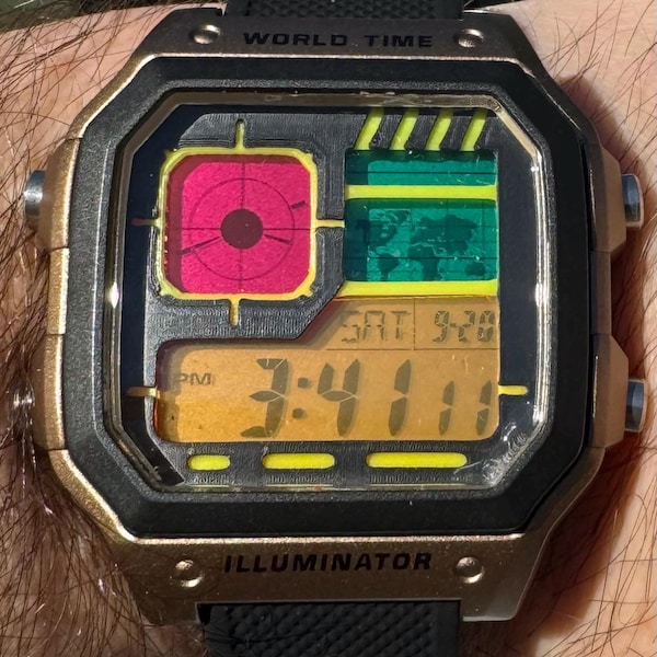 Moonphase - Casio Royale (AE1200) Custom Digital World Time Watch Mod ...