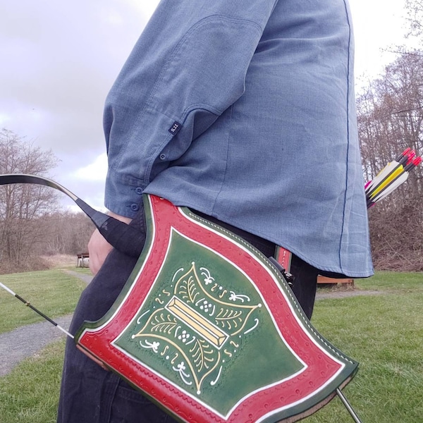 Kalimasada Horsebow Turkish Style With Hand Painted Leather Skin for Horseback and Fastshooting ...