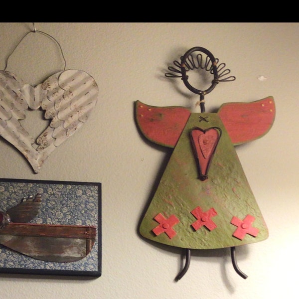 Metal Angel Rustic Home Decor Wall Art - Etsy