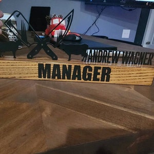 Custom Electrical Engineer Desk Name Plate Wedge Personalized ...