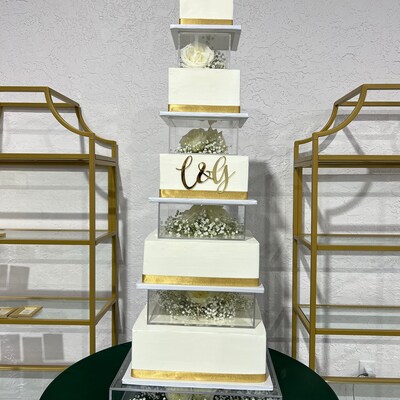 Cake Riser Clear Clear Cake Stand Cake Pedestal Acrylic Acrylic Wedding ...