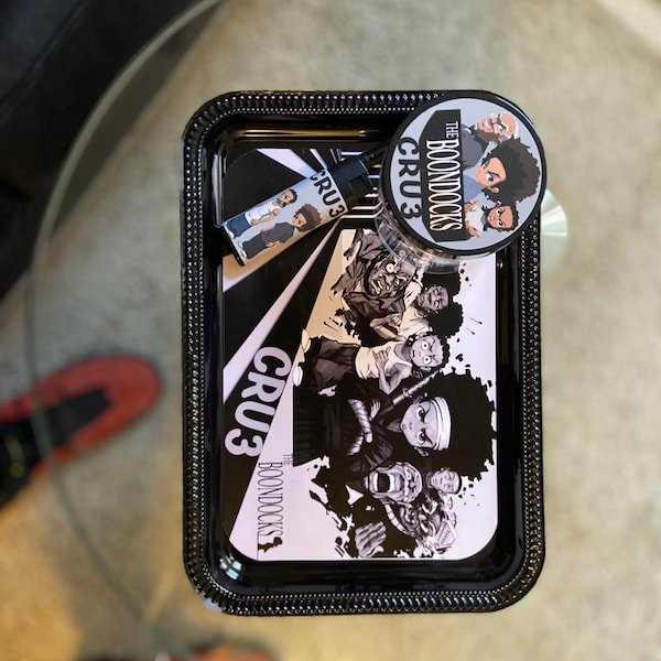 Boondocks Smoke Tray Set- Rolling Tray - Etsy
