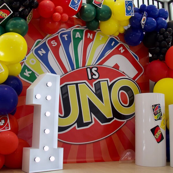 Backdrop Background Custom Step and Repeat Uno Card Game Birthday - Etsy